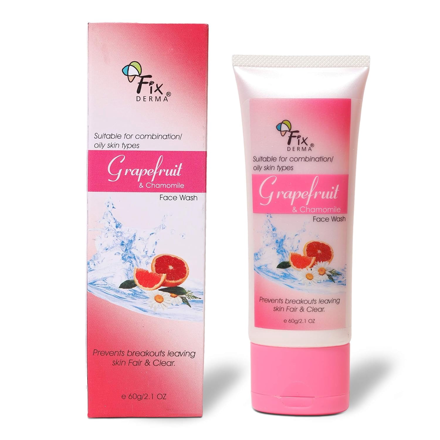Fixderma Grapefruit & Chamomile Facewash, Cleanses and tightens the ...