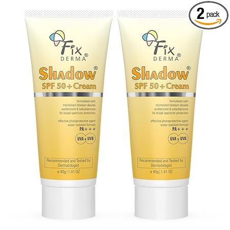 Fixderma Shadow Sunscreen SPF 50+ Cream PA Sunscreen for Women & Men ...