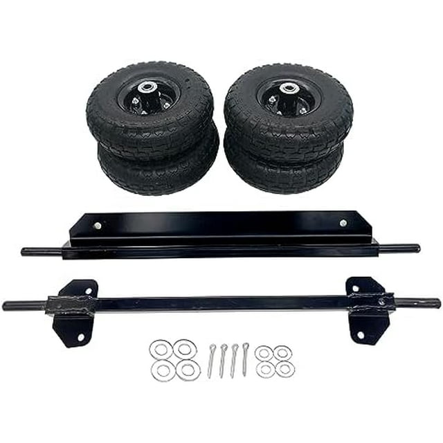 Fixed Axle Add Wheels Kit with 10 Inch All Terrain Never Flat Tires ...