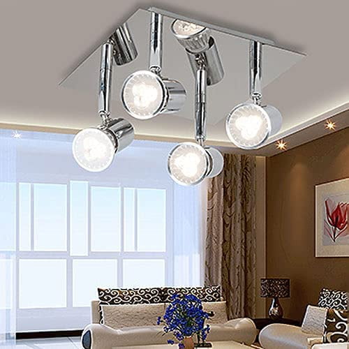 Fixed Ceiling Tra Light Fixture, 4 Way Spotlight Accent Spot Lighting ...