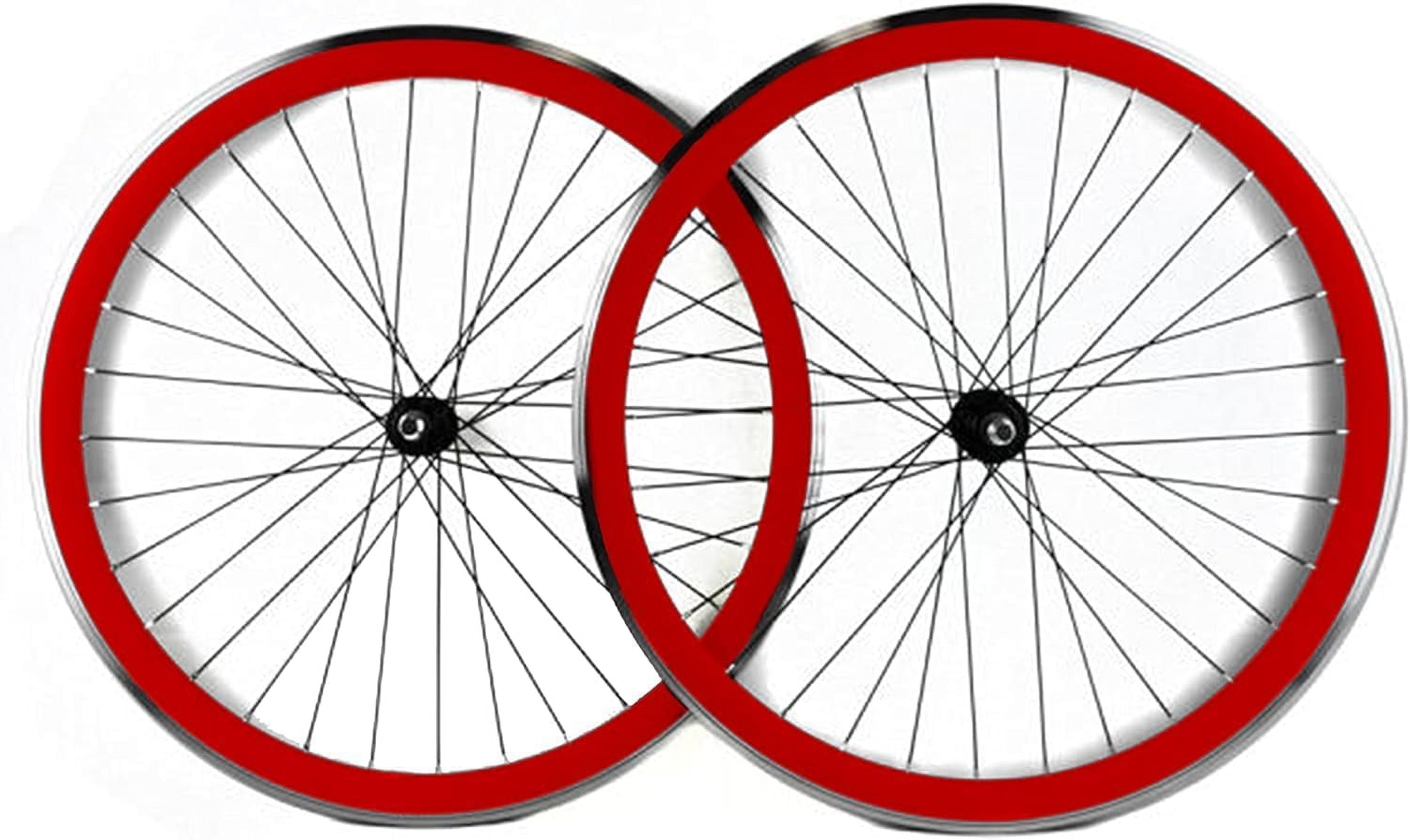 Fixed Gear Wheelset with Flip-Flop Rear Hub and 700c Tires, 45mm Rims ...