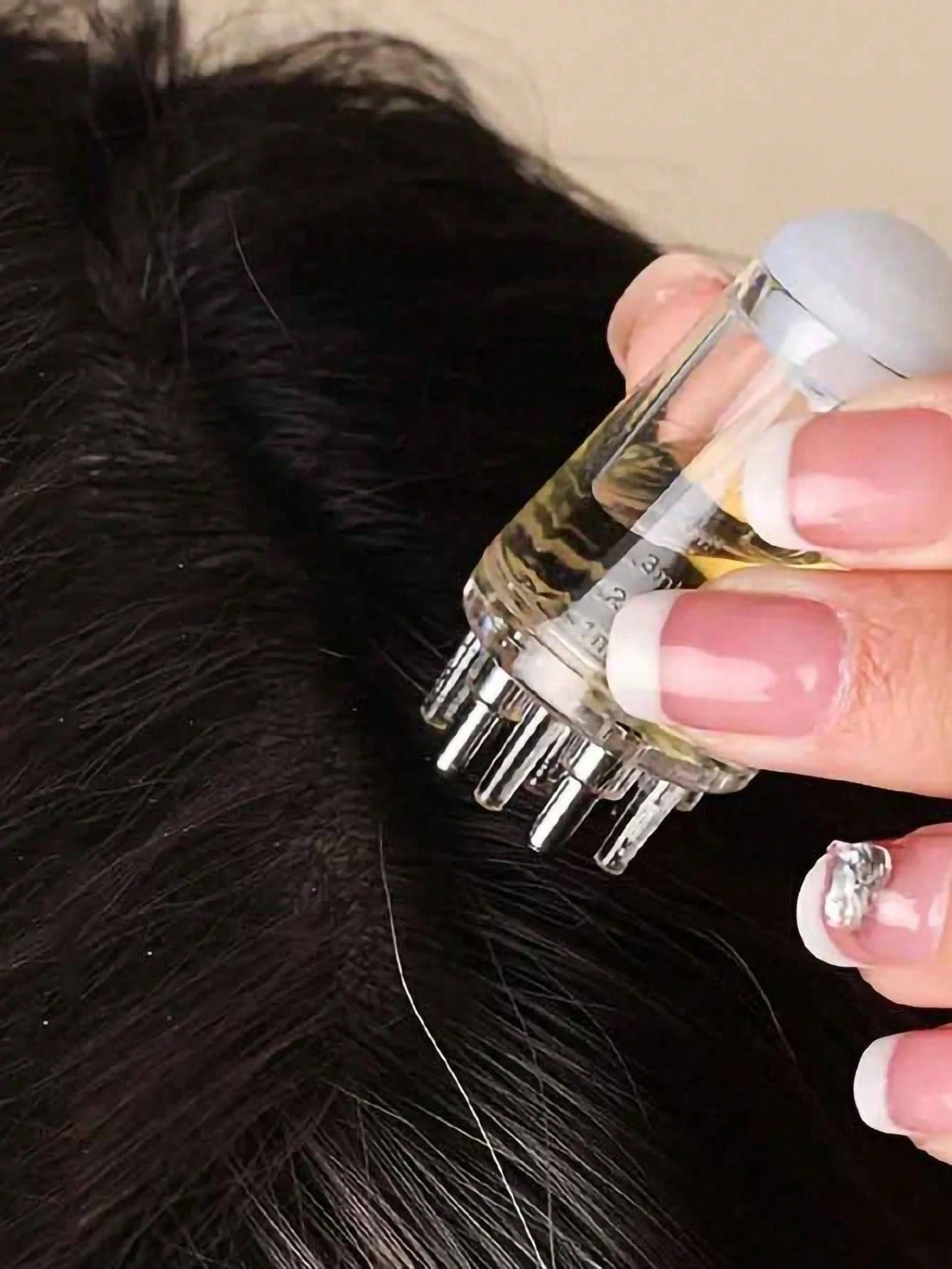 Fixed-Head Scalp Oil Applicator Comb – Refillable Hair Treatment ...