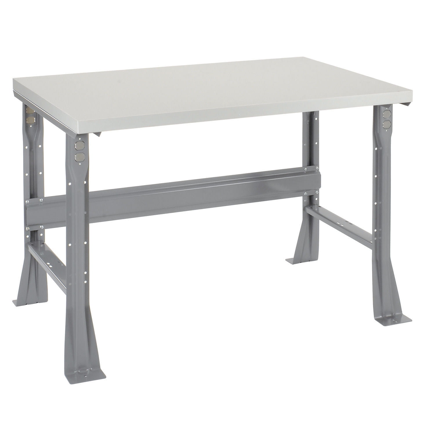 Fixed Height Workbench Flared Leg, 48"W x 30"D x 34"H, 1-5/8" Plastic ...