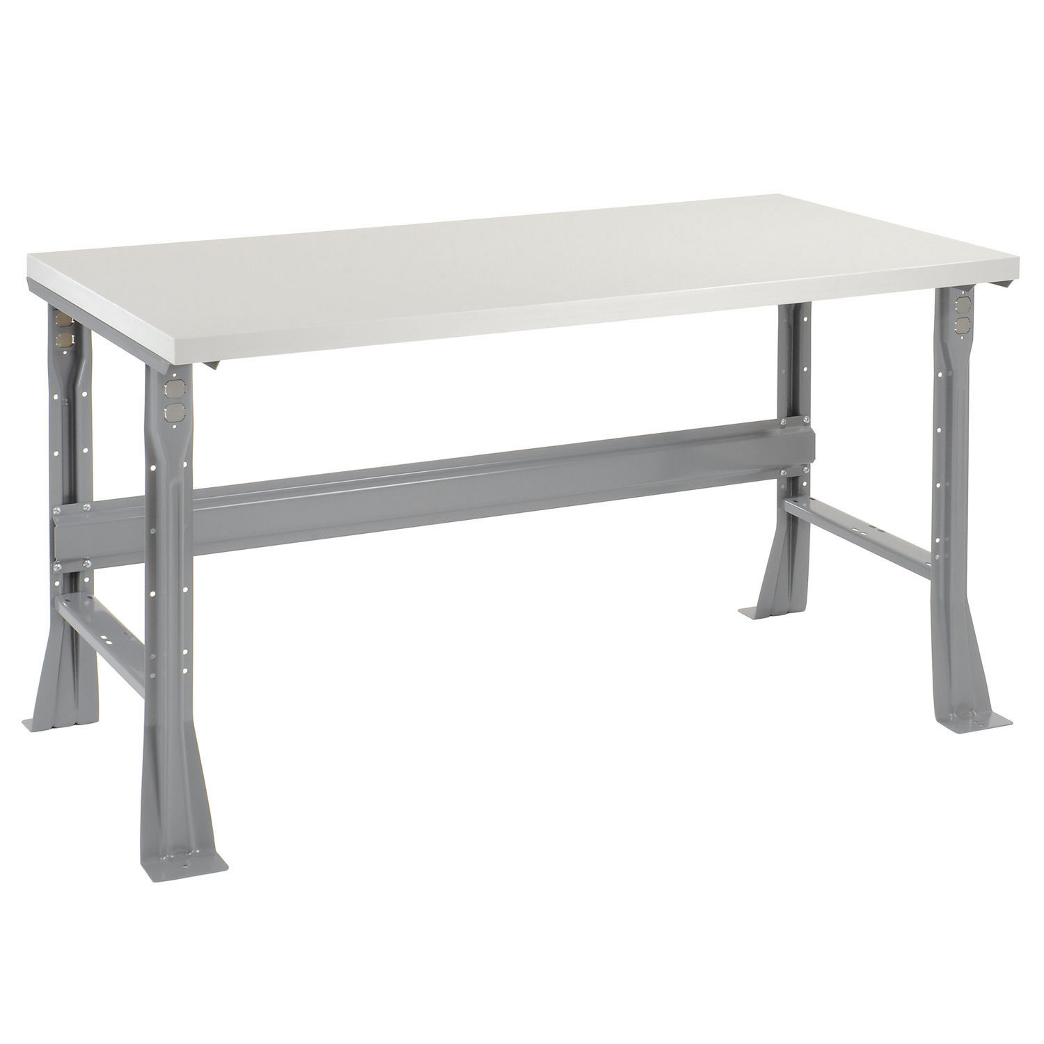 Fixed Height Workbench Flared Leg, 60"W x 30"D x 34"H, 1-5/8" Plastic ...