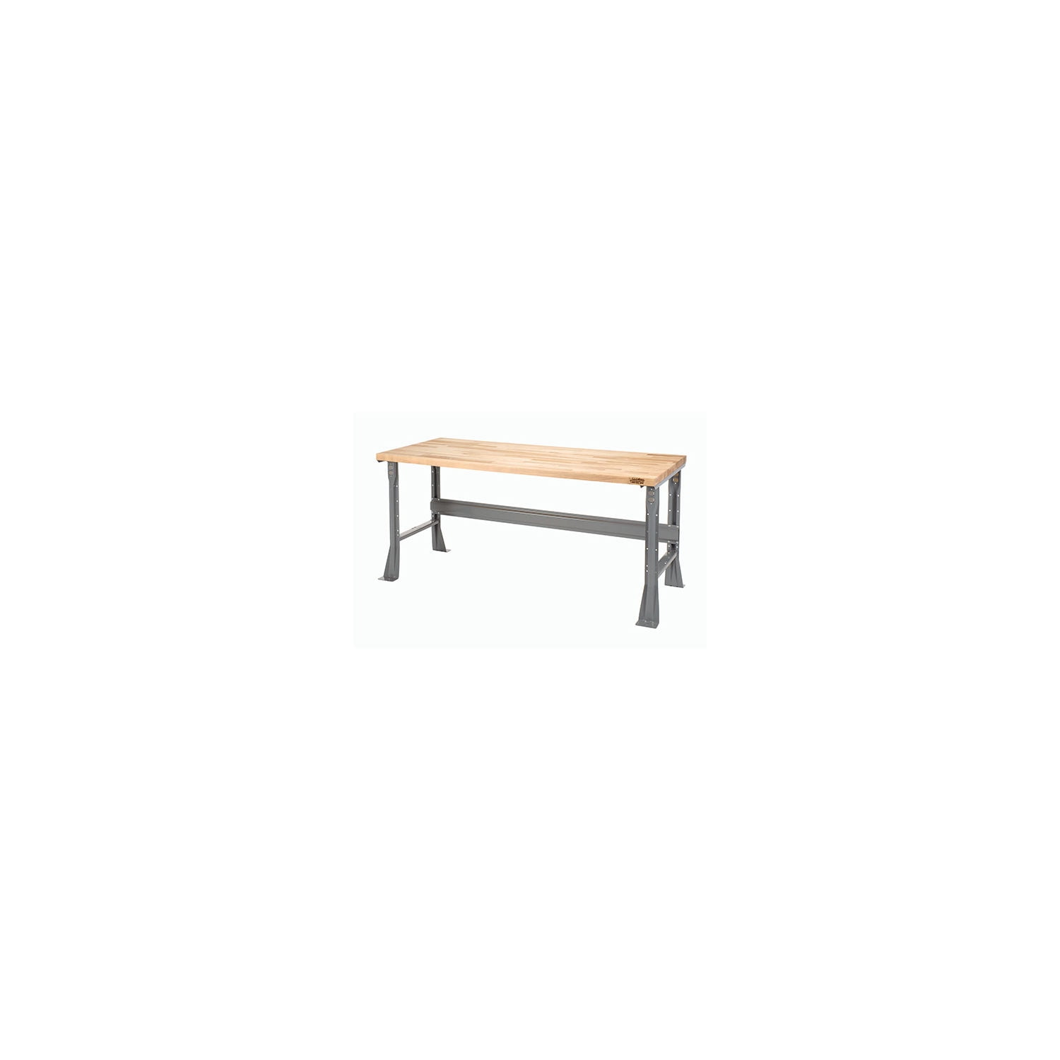 Heavy Duty Workbench, 72"W x 30"D x 34"H, Fixed Height, Flared Leg, 1-3 ...