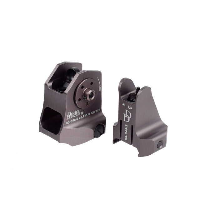 Fixed Iron Sights Set Backup Front and Rear Sight Combo Set for Picatinny Weaver Rail Mount ...