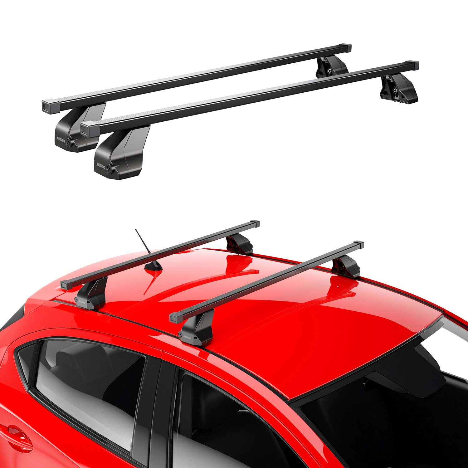 Fix Point Roof Racks for Mercedes GLC Class Coupe C253 2016-2019 Steel ...