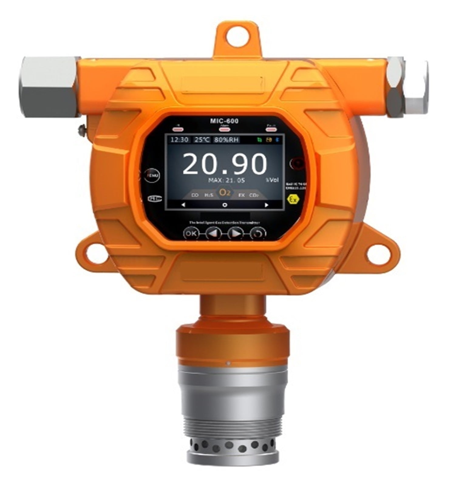 Fixed Single Gas Detector, O2, H2S, CO, EX; Combustible Gas Detector ...