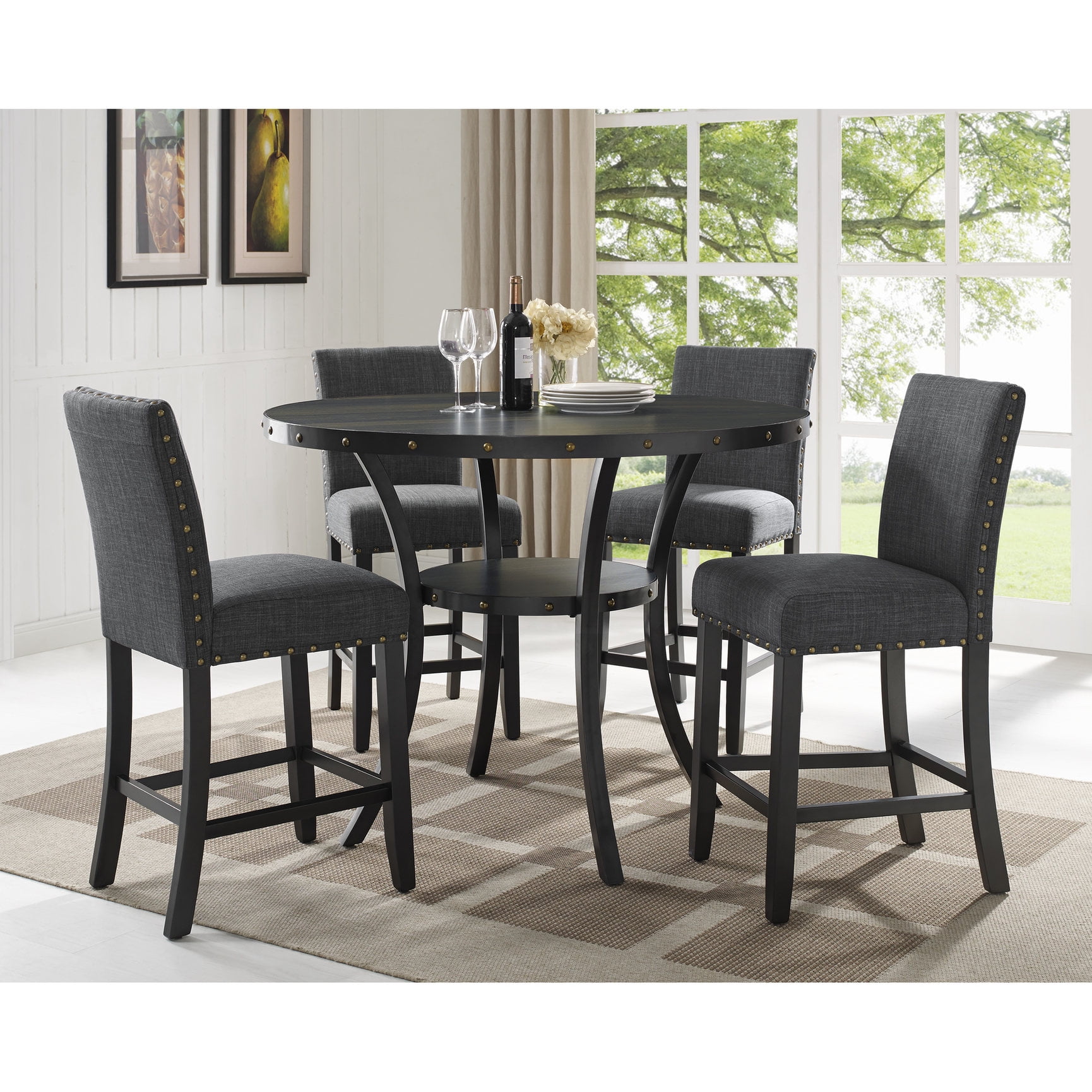 Fixed Table Structure / Intimate Lunches / Metal Leg Strength - Walmart.com