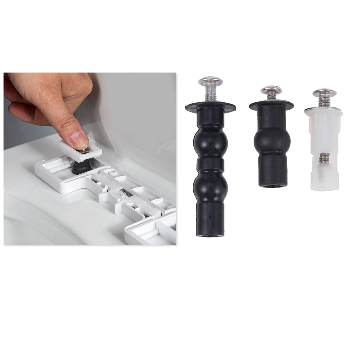 OULII 1Pair Toilet Lid Screw Expansion Set in Assorted Colors Durable ...
