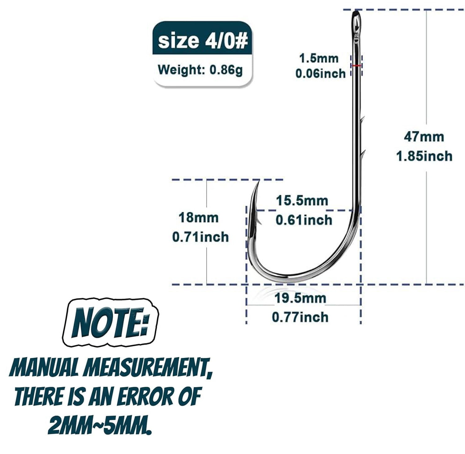 Fixed hook carbon steel with hole, 2/3/4 perch fishing hook, suitable ...
