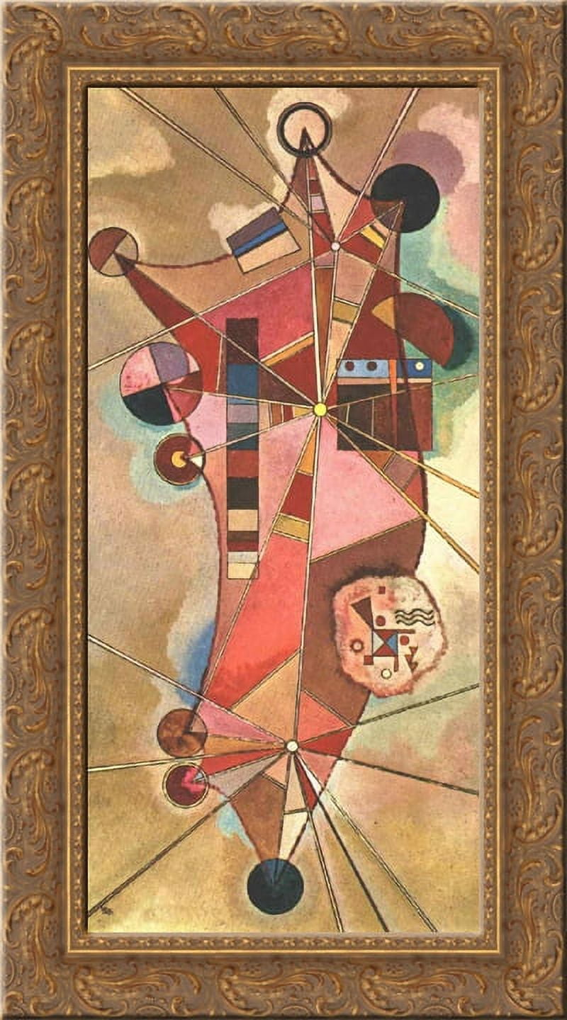 Fixed points 24x14 Gold Ornate Wood Framed Canvas Art by Wassily ...
