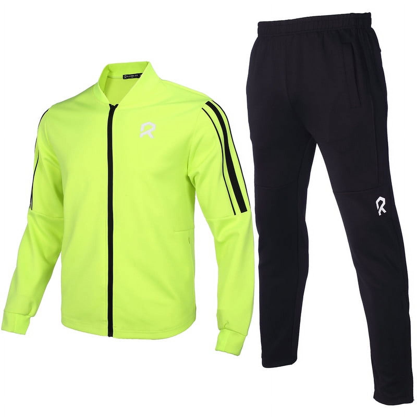 Fixha Tracksuits Men,Full Zip Athletic Sport Sweatsuits Outfits 2 Piece ...