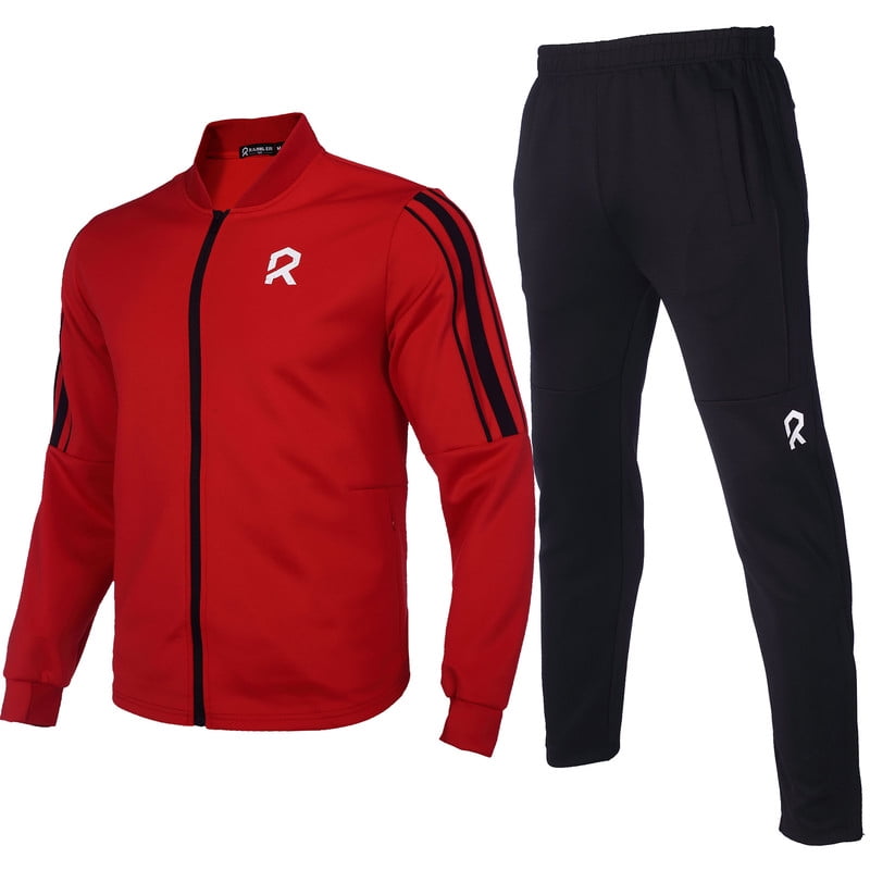 Fixha Tracksuits Men,Full Zip Athletic Sport Sweatsuits Outfits 2 Piece ...