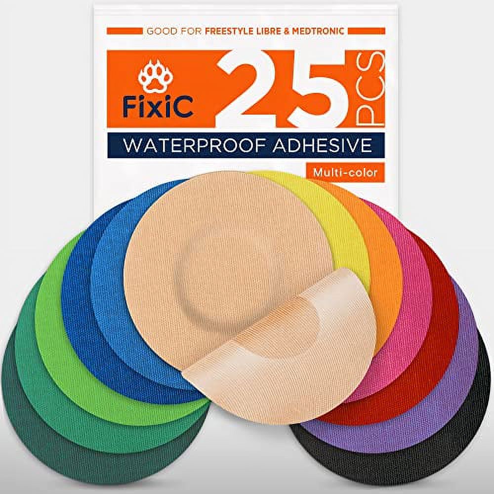 Fixic Freestyle Adhesive Patch 25 PCS â€“ Good for Libre â€“ Enlite â€“ Guardian â€“ NO Glue in ...