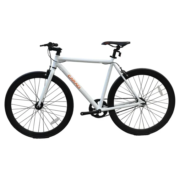 Fixie Bike Fixed Gear Single Speed Road Bike-White - Walmart.com
