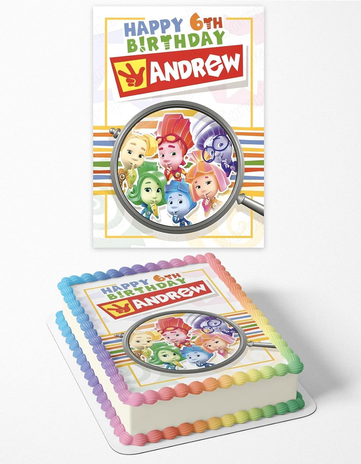 Fixies Edible Cake Image Topper Birthday Cake 1/4 Sheet - Walmart.com