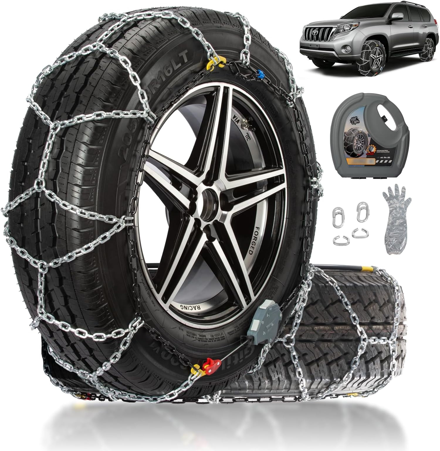 Fixing Chains for Pickup & SUVs Off-road, Quick Fit & Easy Installation ...