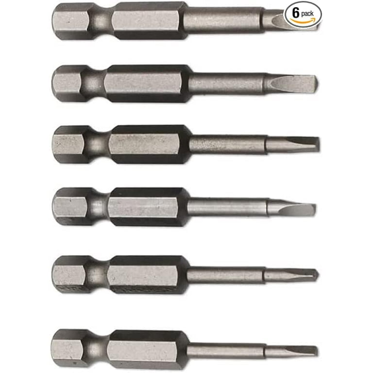 Fixinus 6 Piece Triangular Screwdriver Bit Set 1 4 inch Hex Magnetic S2 Steel Triangular Screwdriver Bits 1.8mm 2.0mm 2.3mm 2.5mm 2.7mm 3.0mm Triangle Drill Bit 50mm Length Walmart