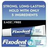 Fixodent Complete Free Denture Adhesive Cream, Maximum Hold, 2.4 oz ...