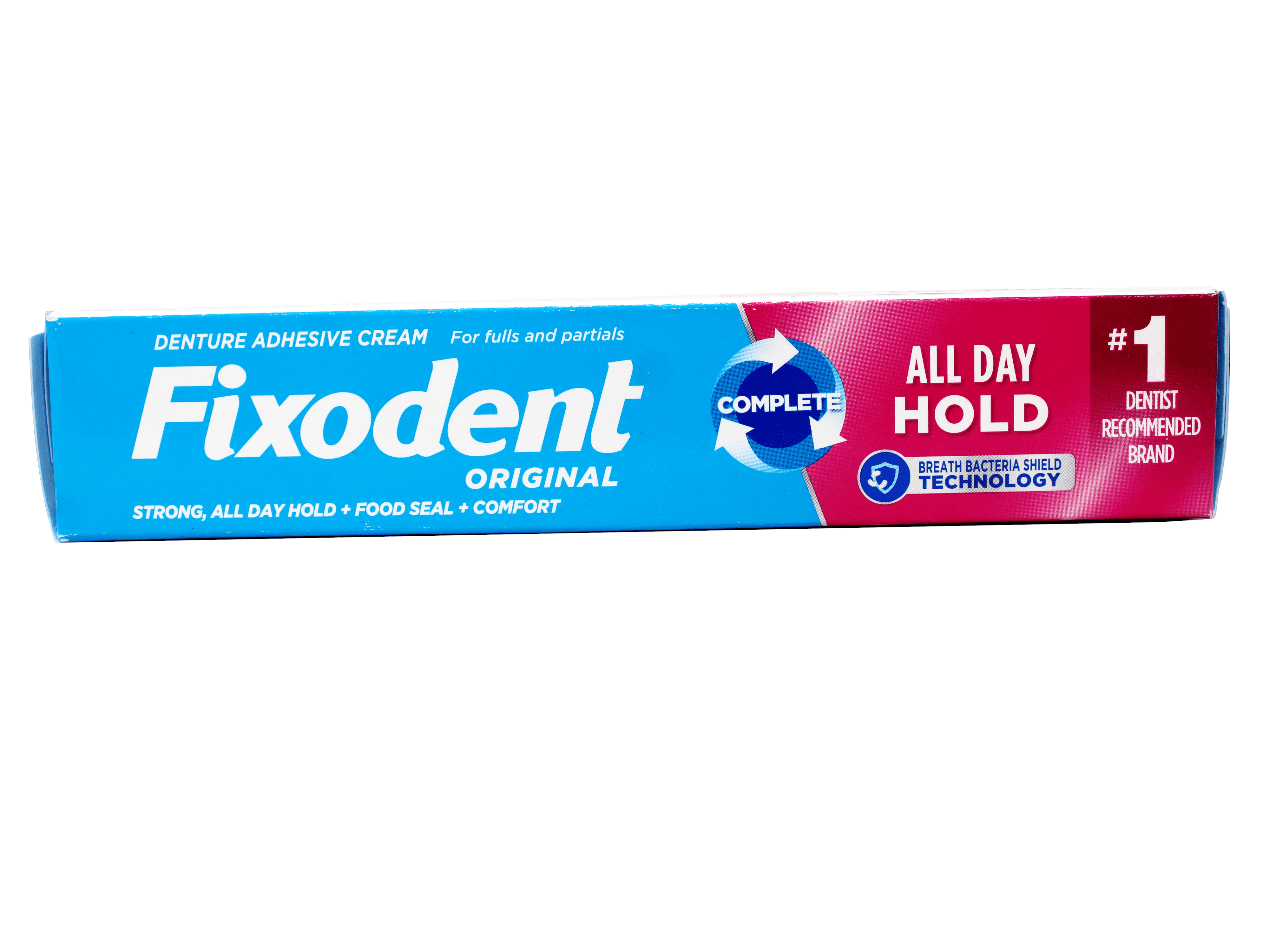 Fixodent Denture Adhesive Cream Original, All Day Hold for Fulls and ...