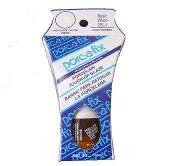 Fixture-Fix Porc-A-Fix Basic White Porcelain Touch-up Paint, 15cc BS-1 ...