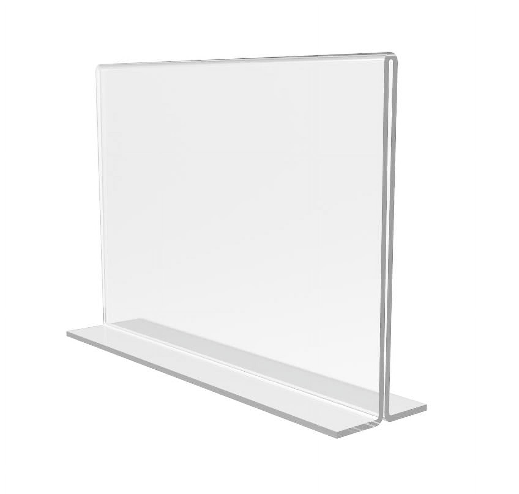 FixtureDisplays® 12PK 6 x 4" Clear Acrylic Sign Holder for Tabletops ...