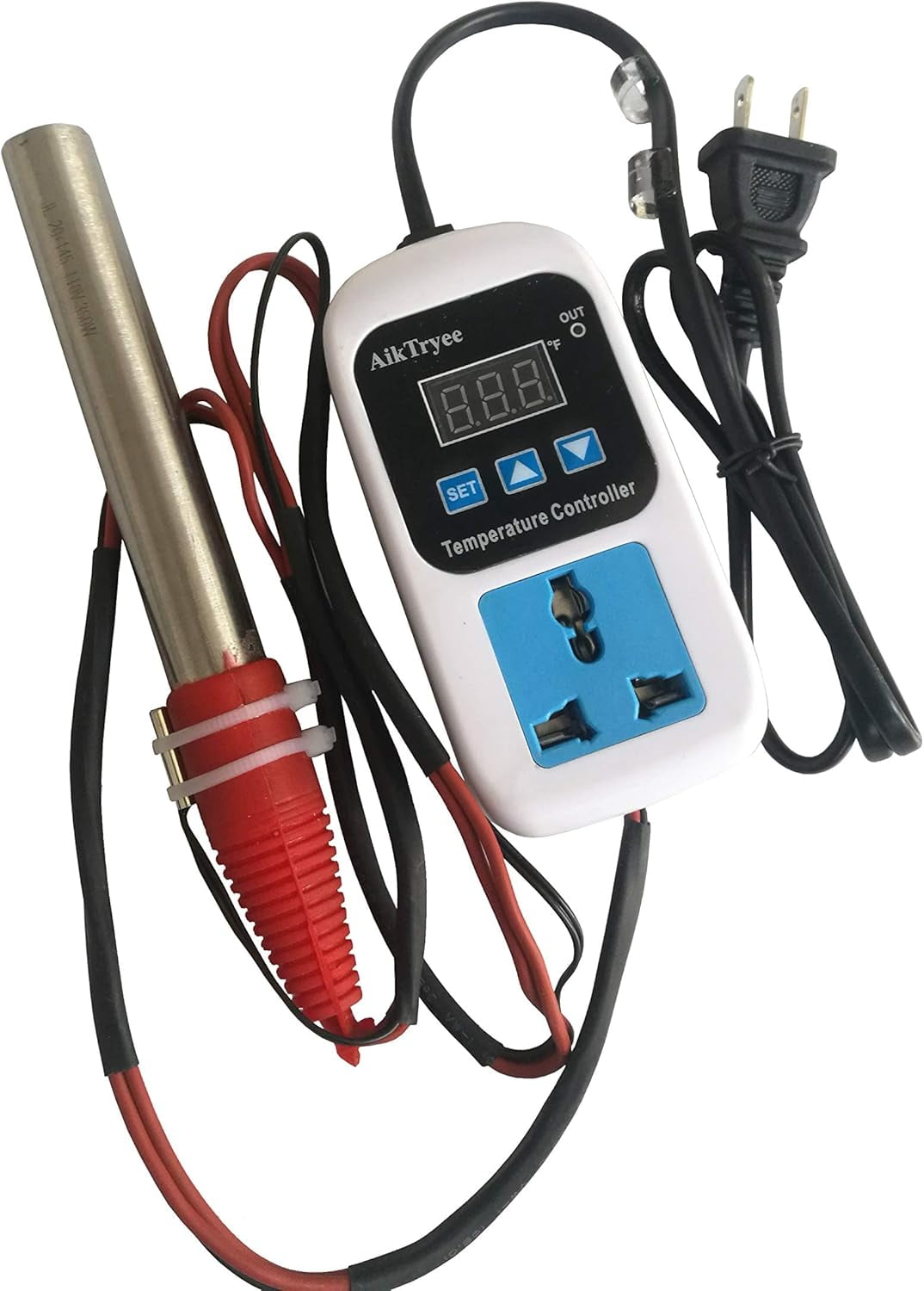 FixtureDisplays® 500W Water Heater Controller Deicerr Themostat Control ...