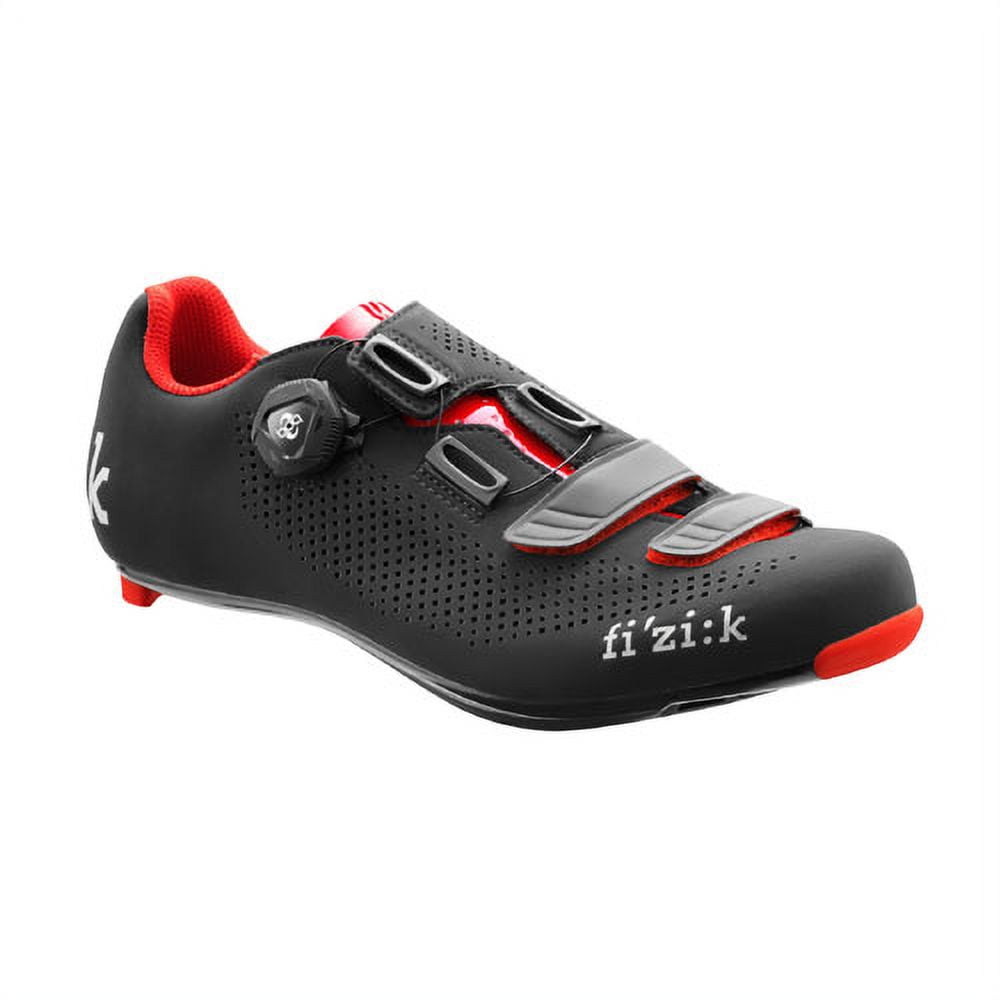 Fizik R4B Men - BOA Carbon - Black / Red - 47 Road Shoes - Walmart.com