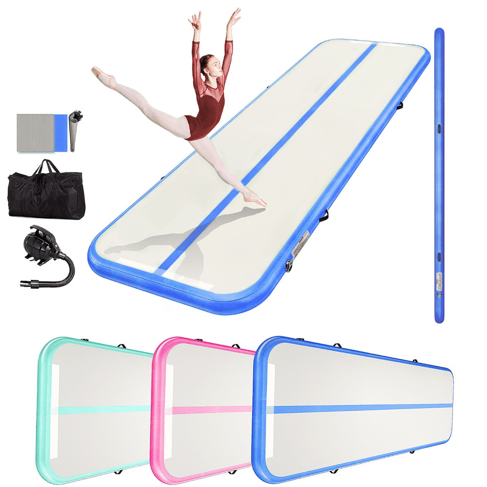 Fiziti Inflatable Air Gymnastics Mat Tumbling Mats，4 inches Thickness ...