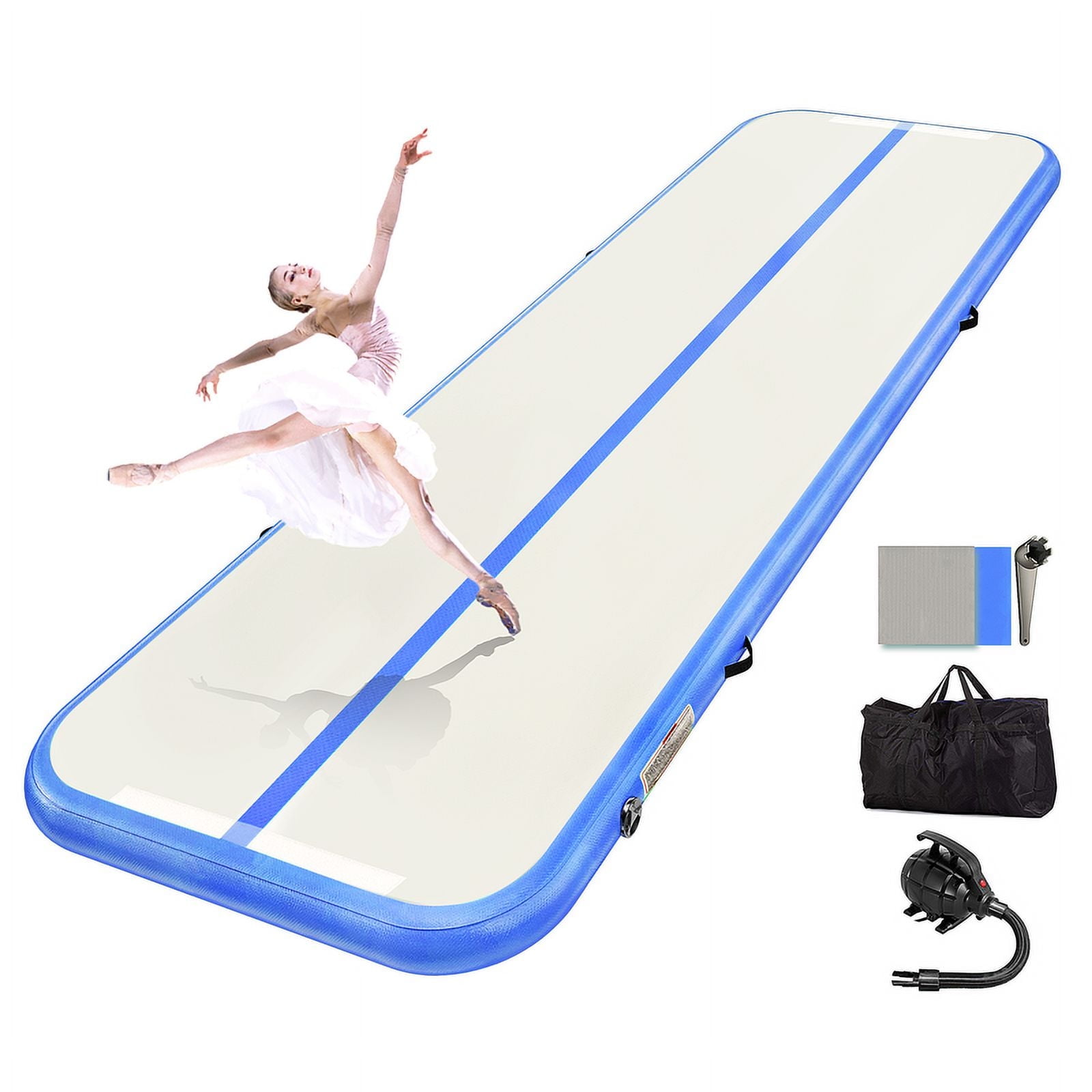 Fiziti Inflatable Air Gymnastics Mat Tumbling Mats，4 inches Thickness ...