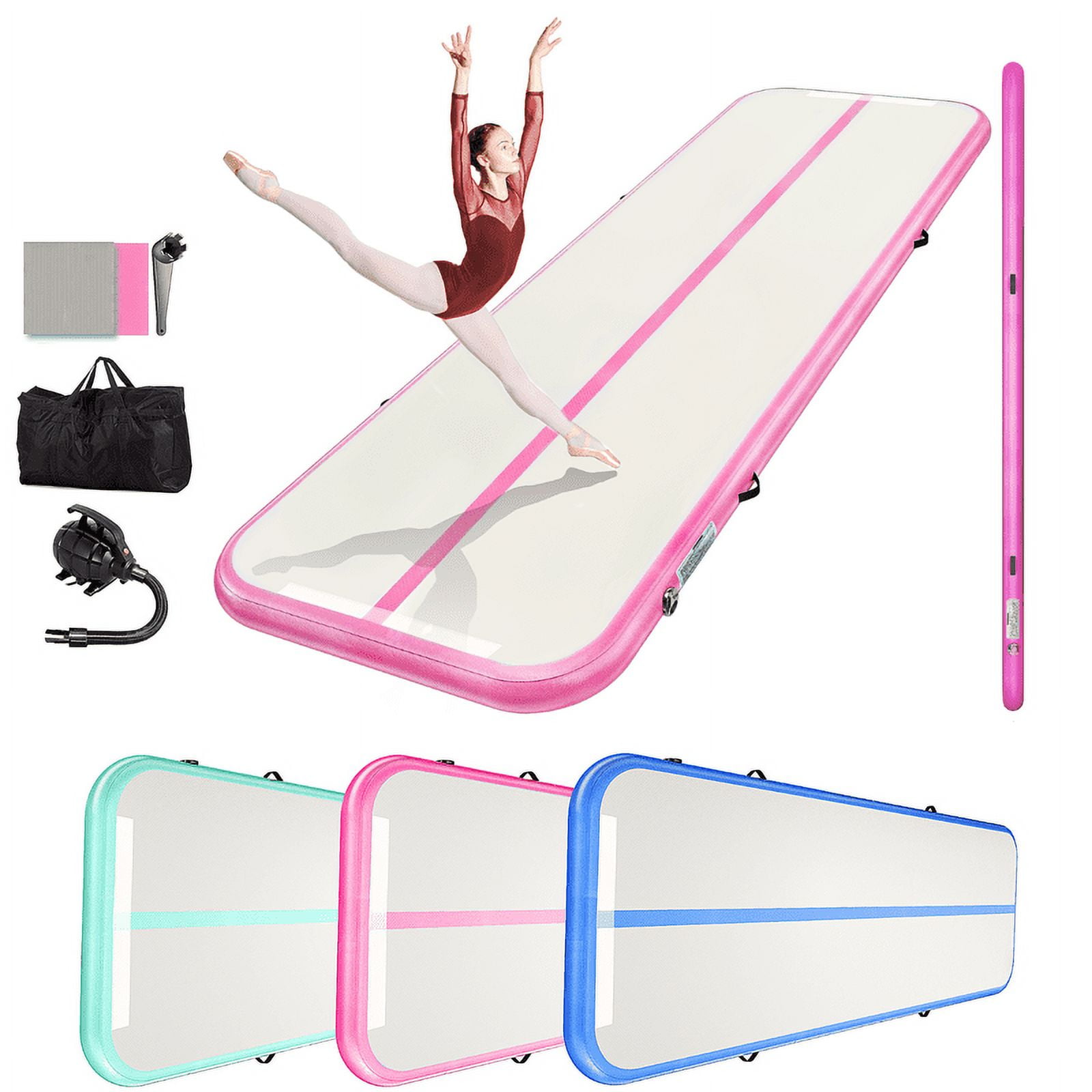 Fiziti Inflatable Air Gymnastics Mat Tumbling Mats，4 inches Thickness ...