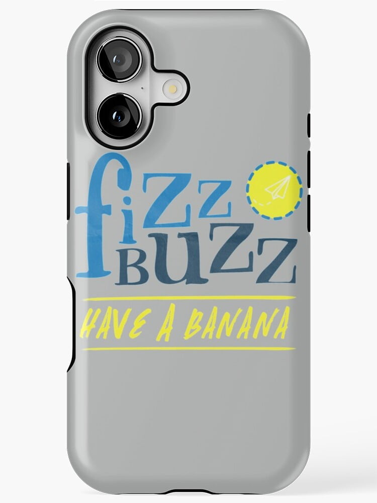 Fizz Buzz Energetic Drink Phrase Phone Case for iPhone 17 16 15 14 13 ...