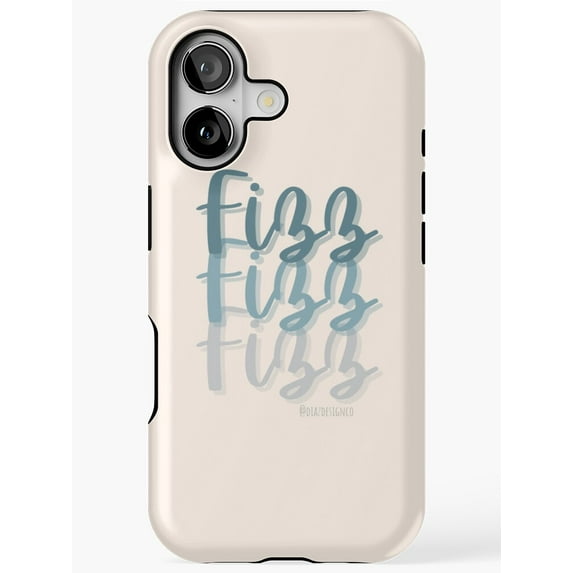 Fizz Clean Minimal Word Phone Case for iPhone 17 16 15 14 13 12 11 Pro ...