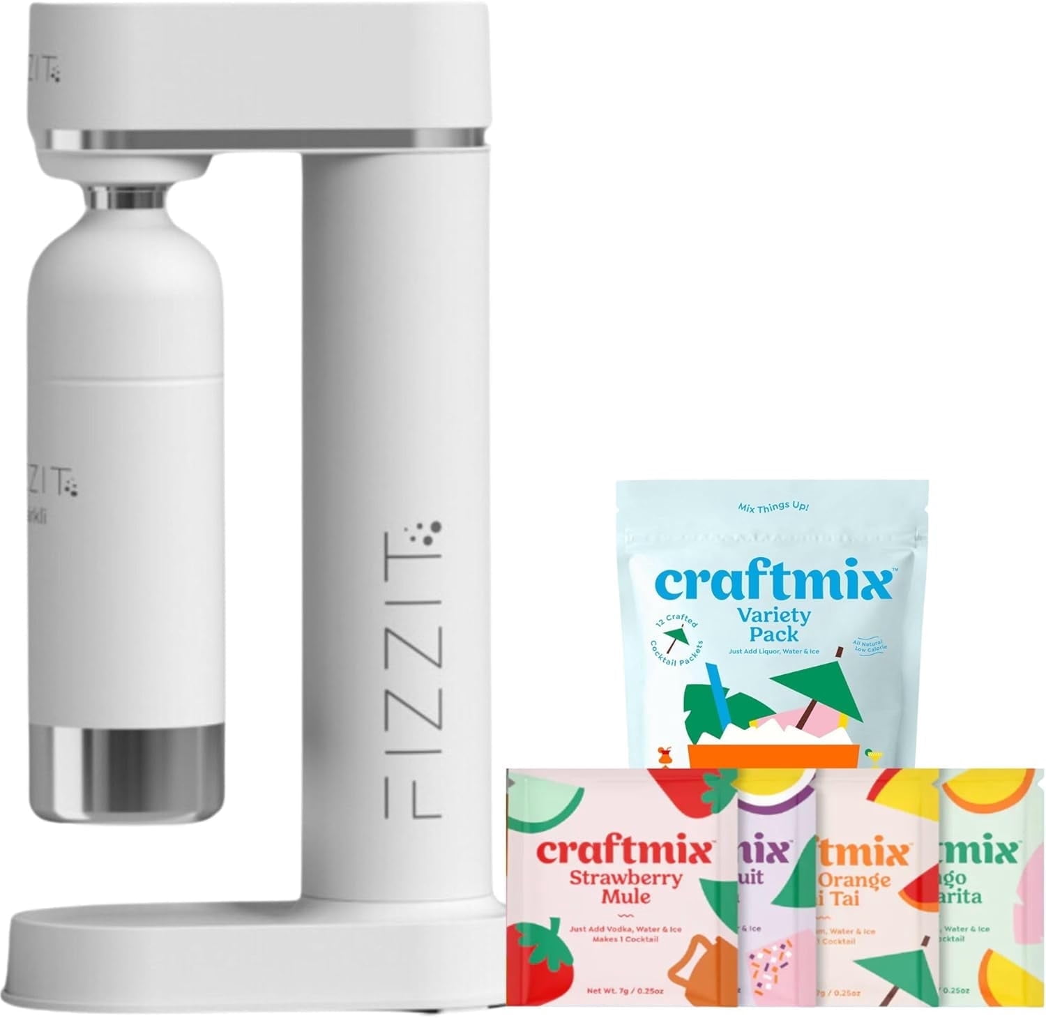 Fizzit Spärklï Carbonated Water Soda Maker | Stainless Steel Bottle ...