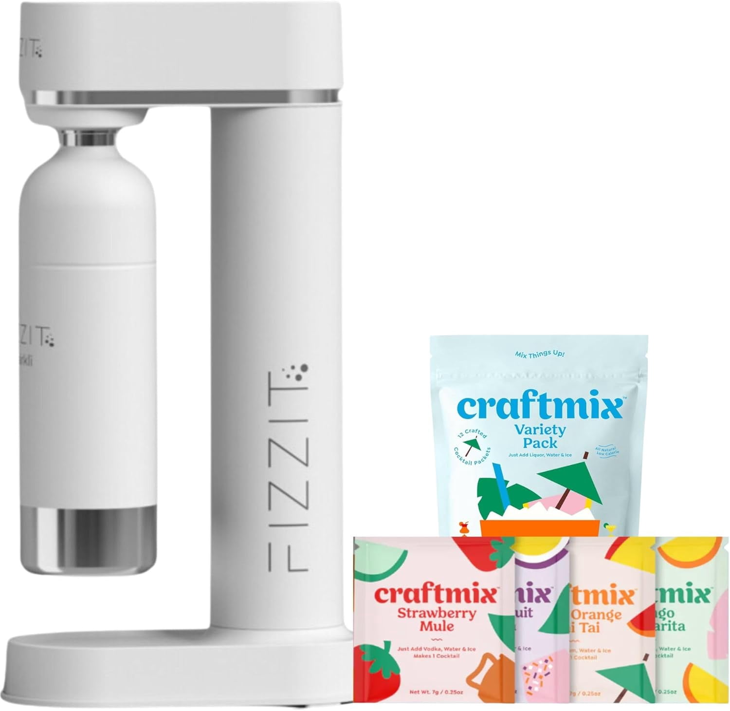 Fizzit Spärklï Carbonated Water Soda Maker | Stainless Steel Bottle ...