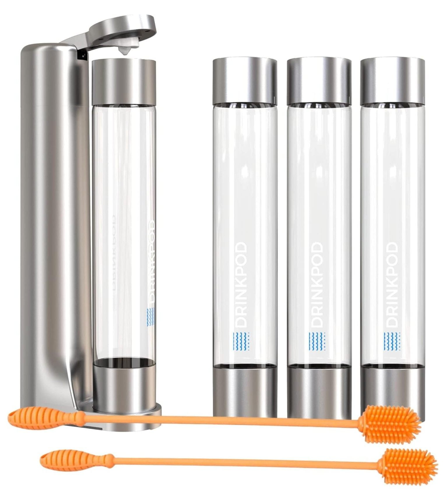 Fizzpod Home Soda Maker Sparkling Water Carbonator With 3 Bottles and 2 ...