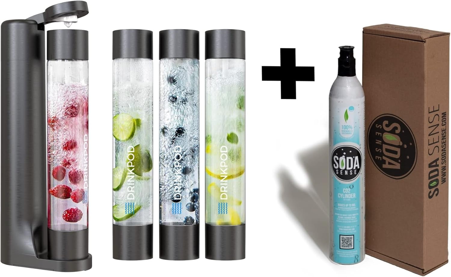 Fizzpod Soda Maker Home Soda Carbonation | Fizzy Bubbly Drink Machine ...