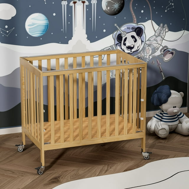 Fizzy Baby Foldable Baby Crib with Wheels Portable Baby Bed Travel Crib ...