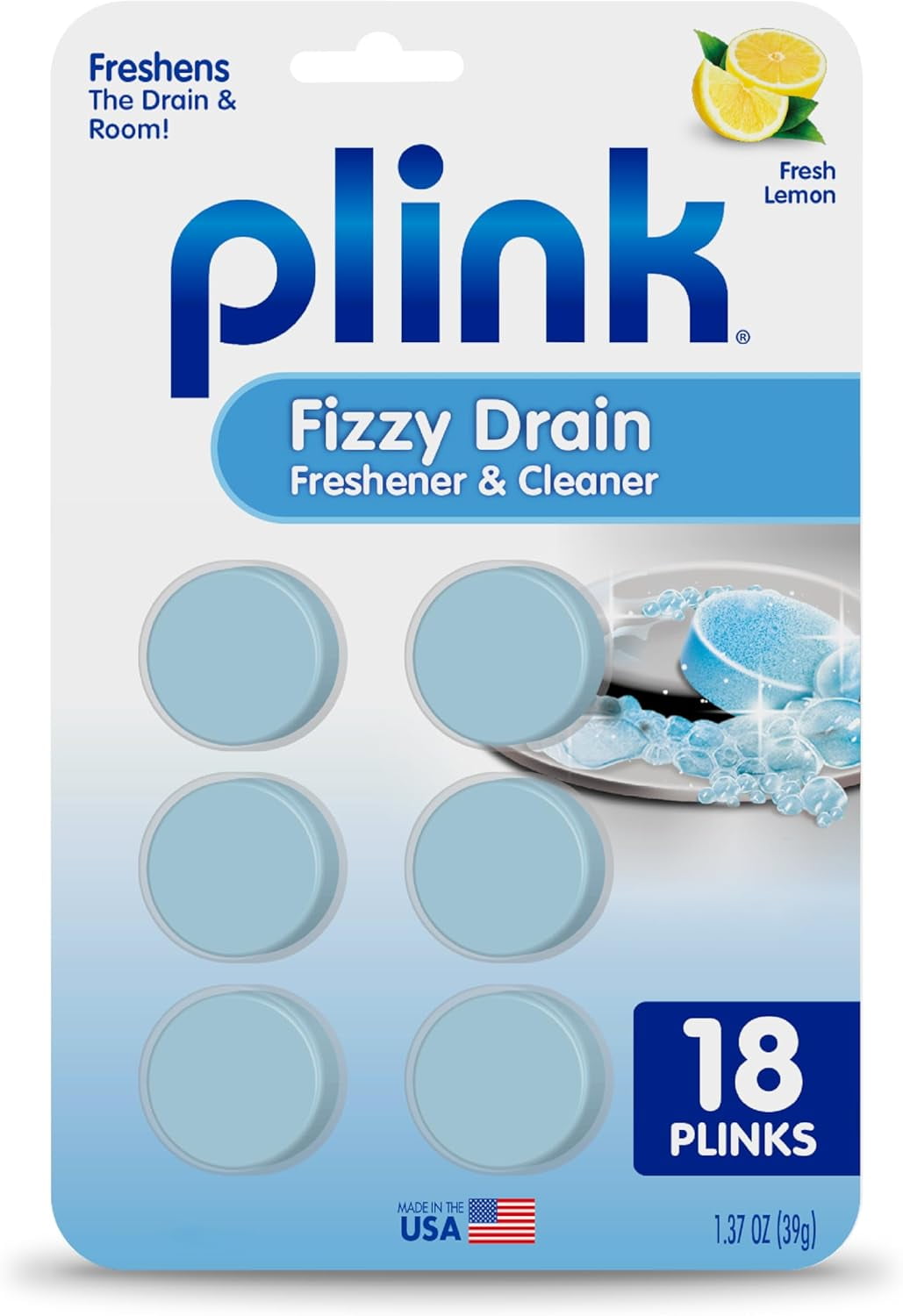 Fizzy Drain Cleaner and Freshener, Prevents Drain Clogs and Buildup ...