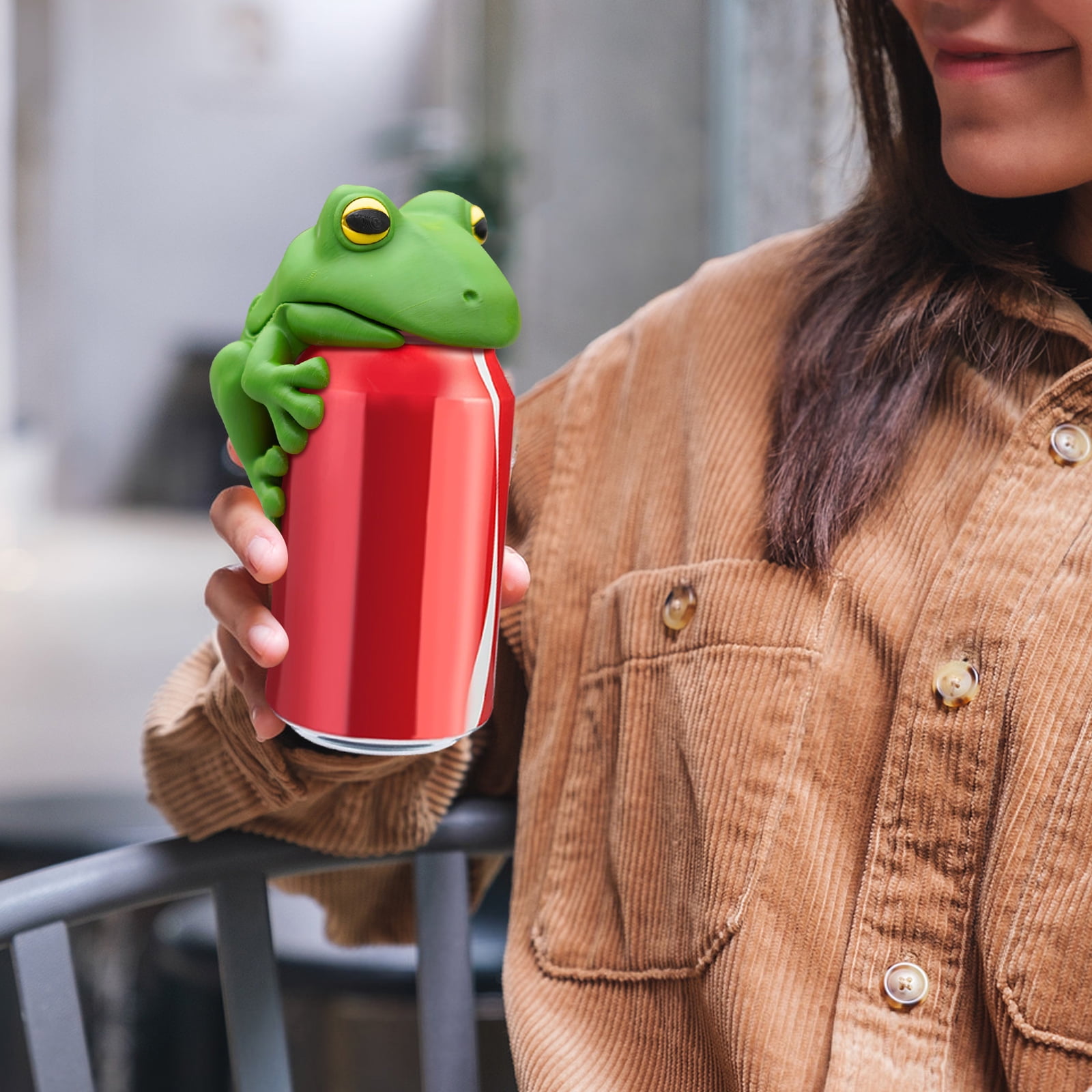 Fizzy Frog-Frog Can Cover, Reusable Soda Can Cover, Functional Drink ...