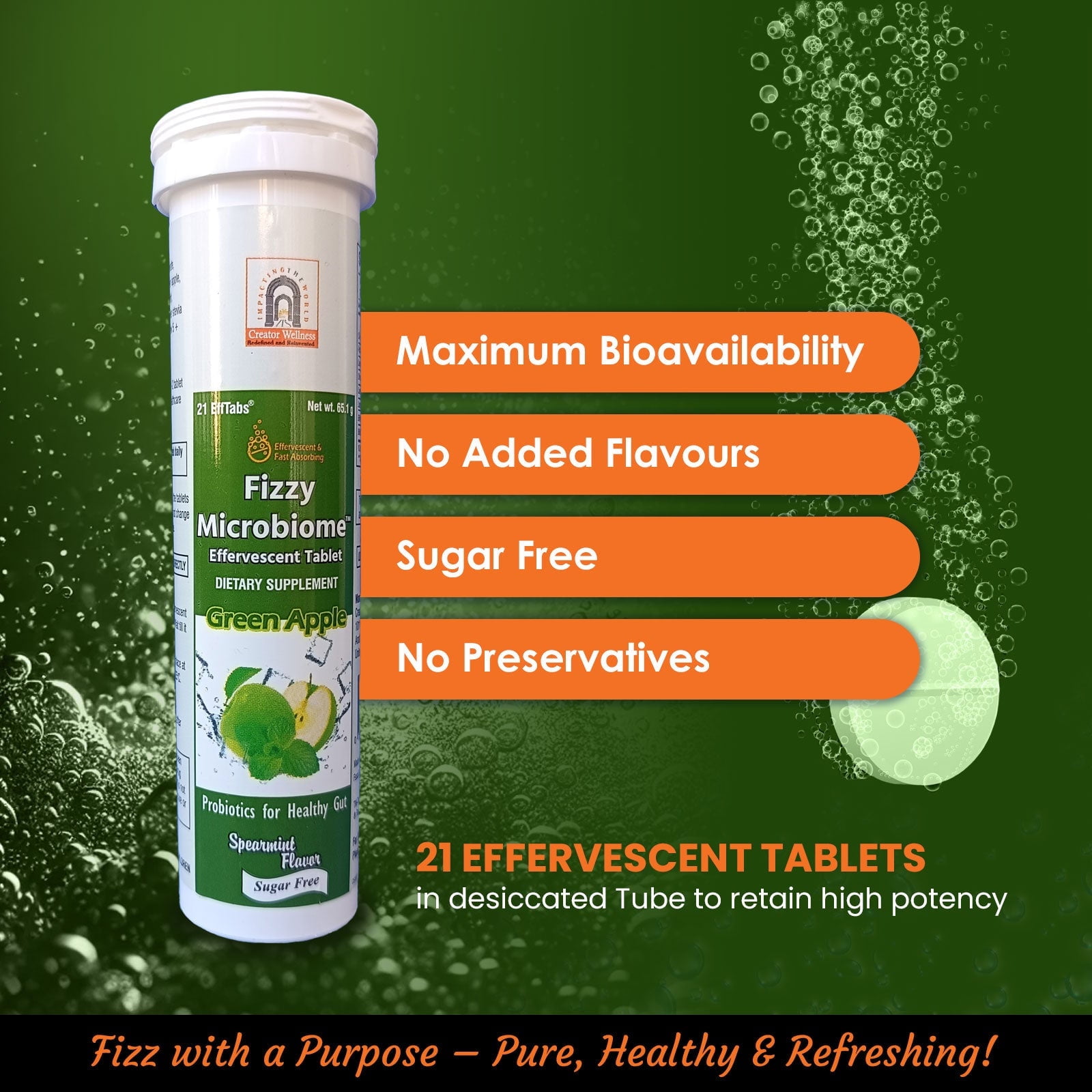 Fizzy Microbiome Effervescent Tablets - Walmart.com