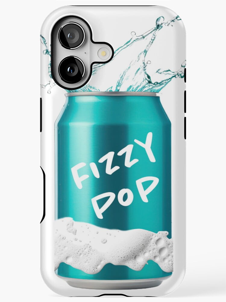 Fizzy Pop Playful Drink Phrase Phone Case for iPhone 17 16 15 14 13 12 ...