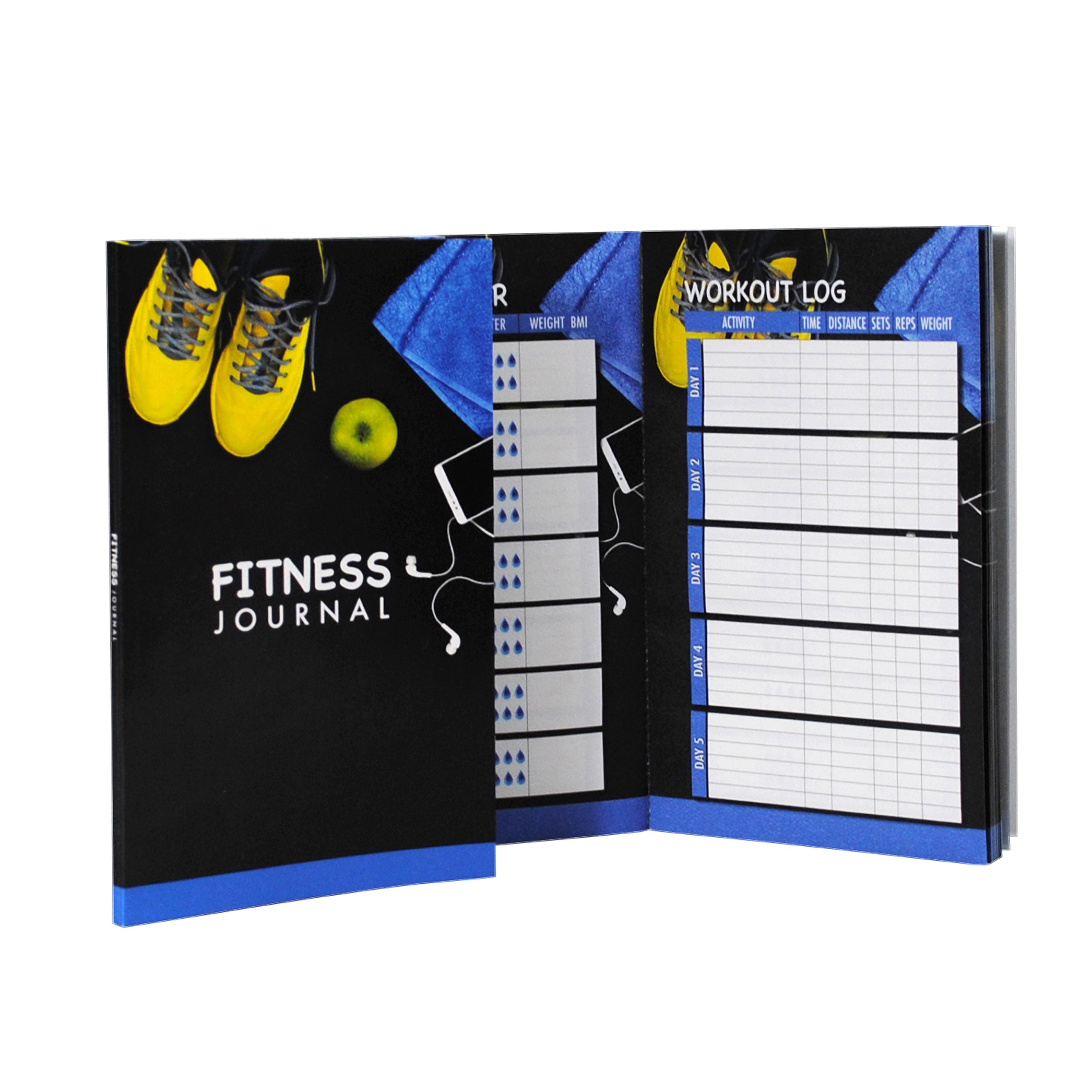 FizzyWire Health and Fitness Tracking Notebook, 29 Weeks, Perfect Bound ...
