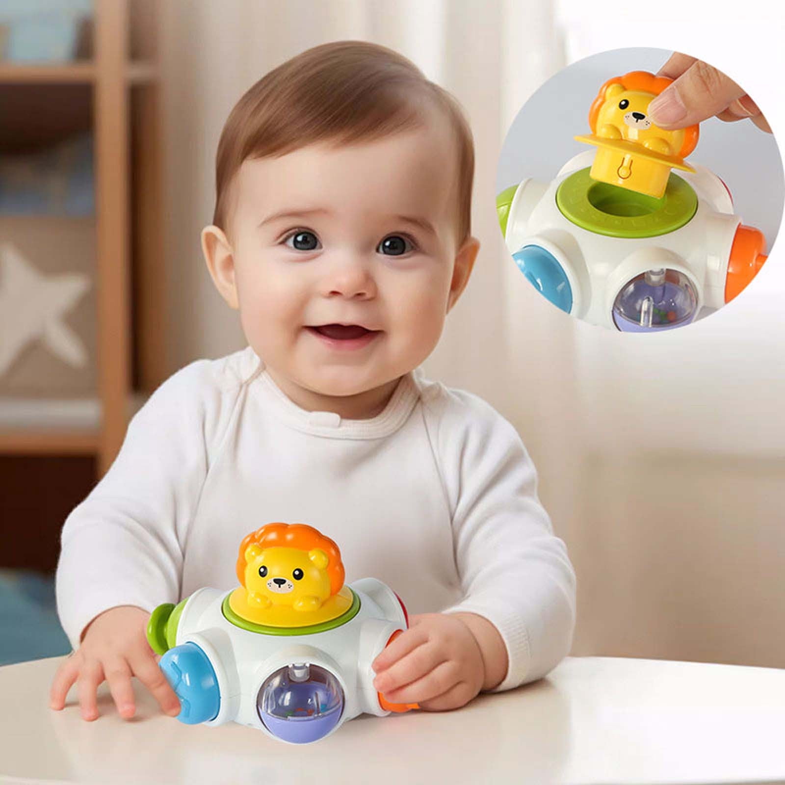 Fjnjuu Baby Toys 6-12 Months, Early Childhood Education Busy Ball ...