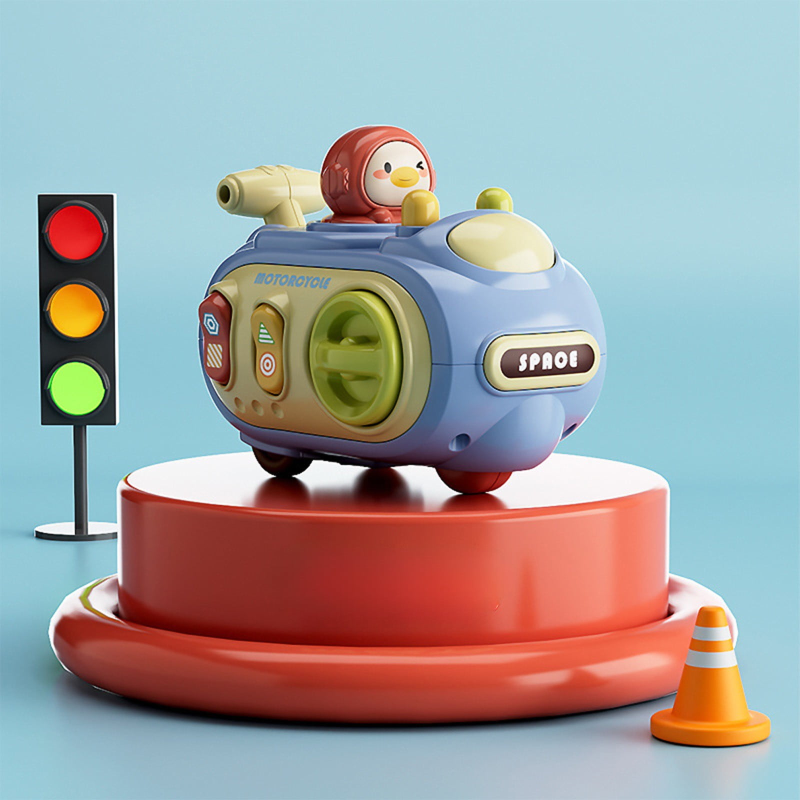 Fjnjuu Baby Toys 6-12 Months, Interactive Push and Go Toy Car for Kids ...