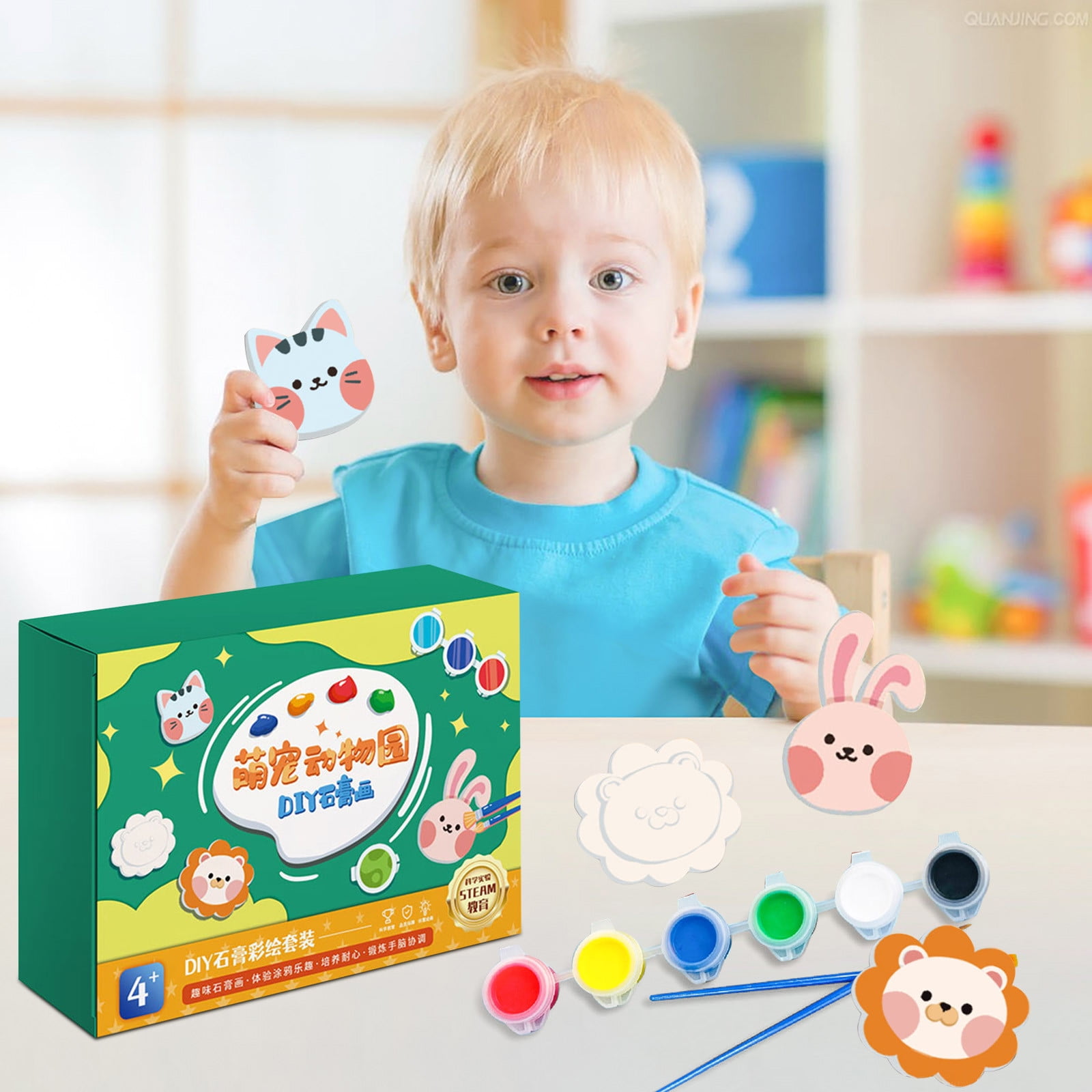 Fjnjuu Baby Toys 6-12 Months, Plaster Decorations Toy Set for Children ...