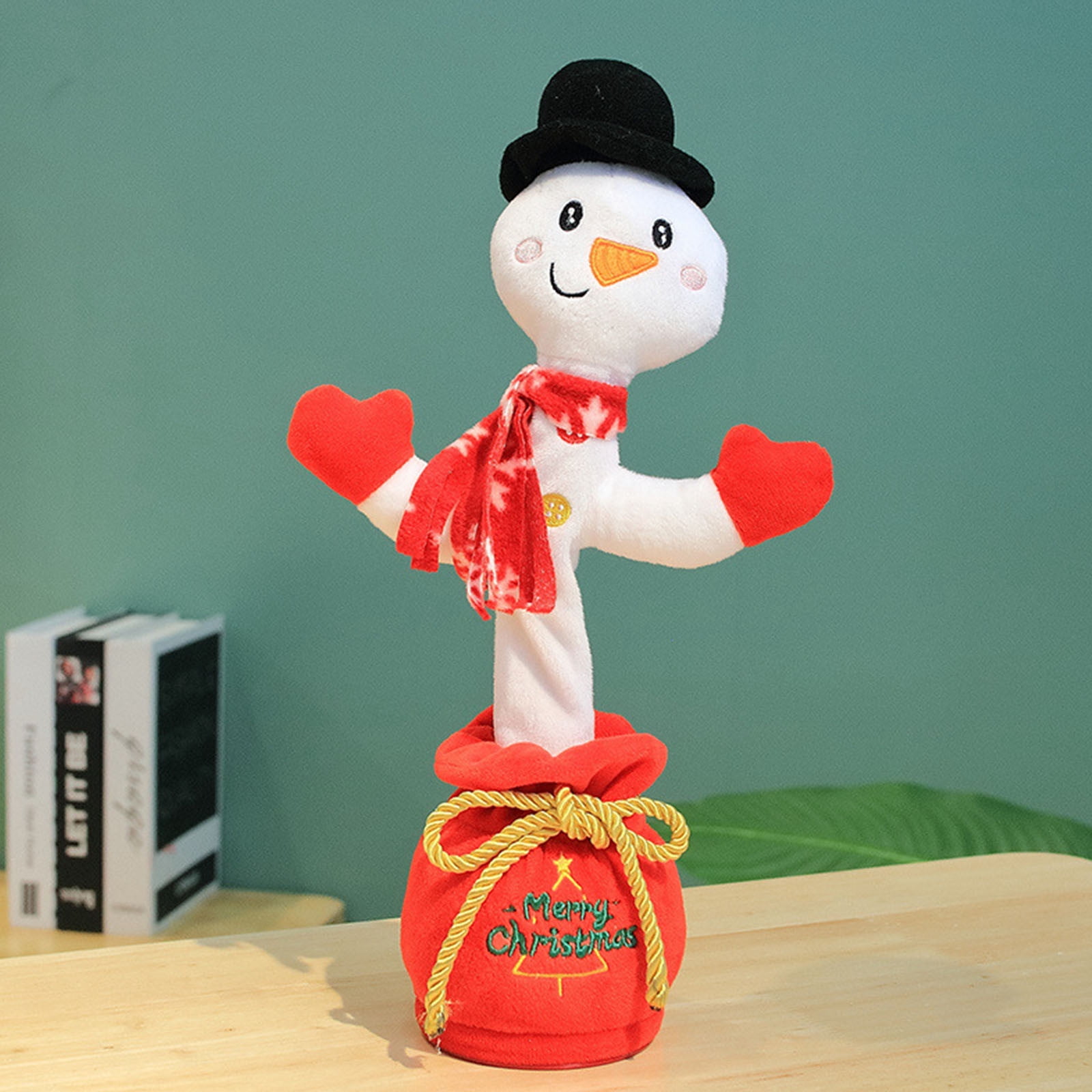 Fjnjuu Christmas Plush, Dancing Plush Toy Electronic with Song Cute ...