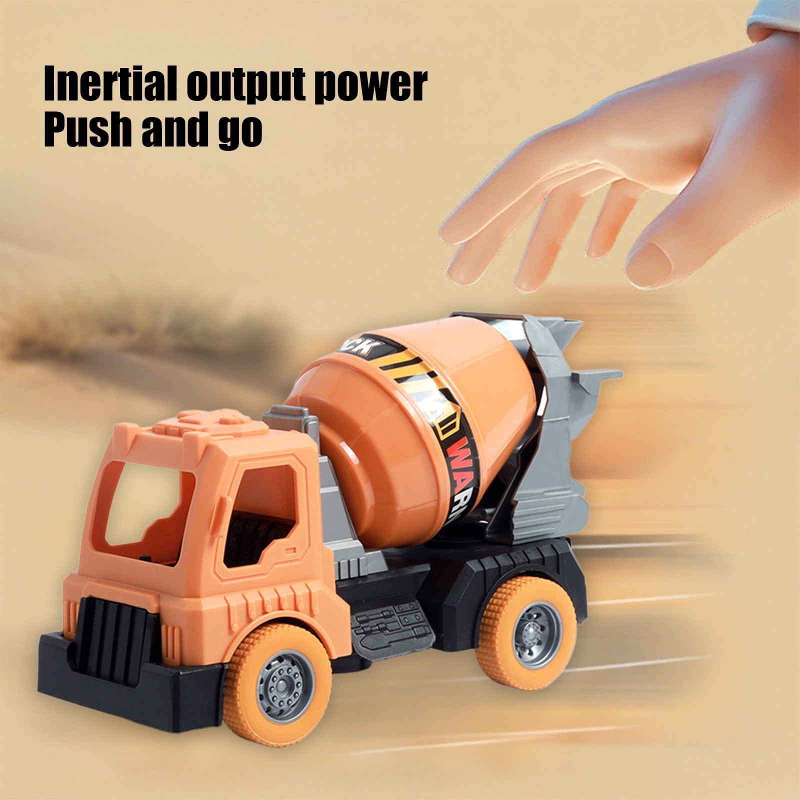 Fjnjuu Construction Truck Toys Friction Powered Construction Trucks for ...
