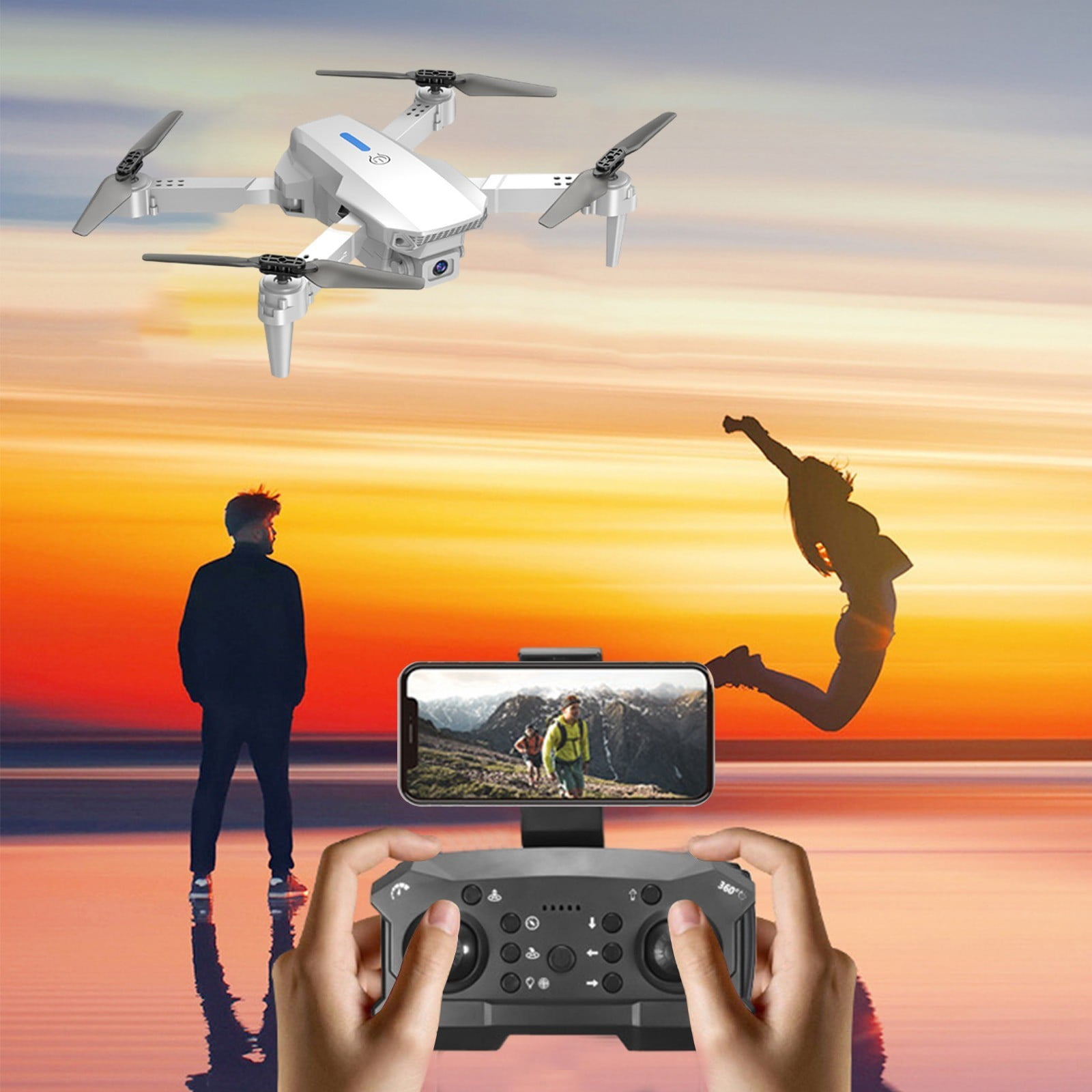 Fjnjuu Drones With Camera For Adults Drone With 1080p Hd Fpv Camera